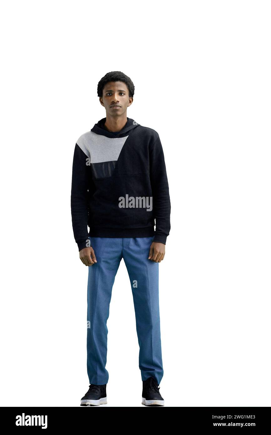 A man, full-length, on a white background Stock Photo - Alamy