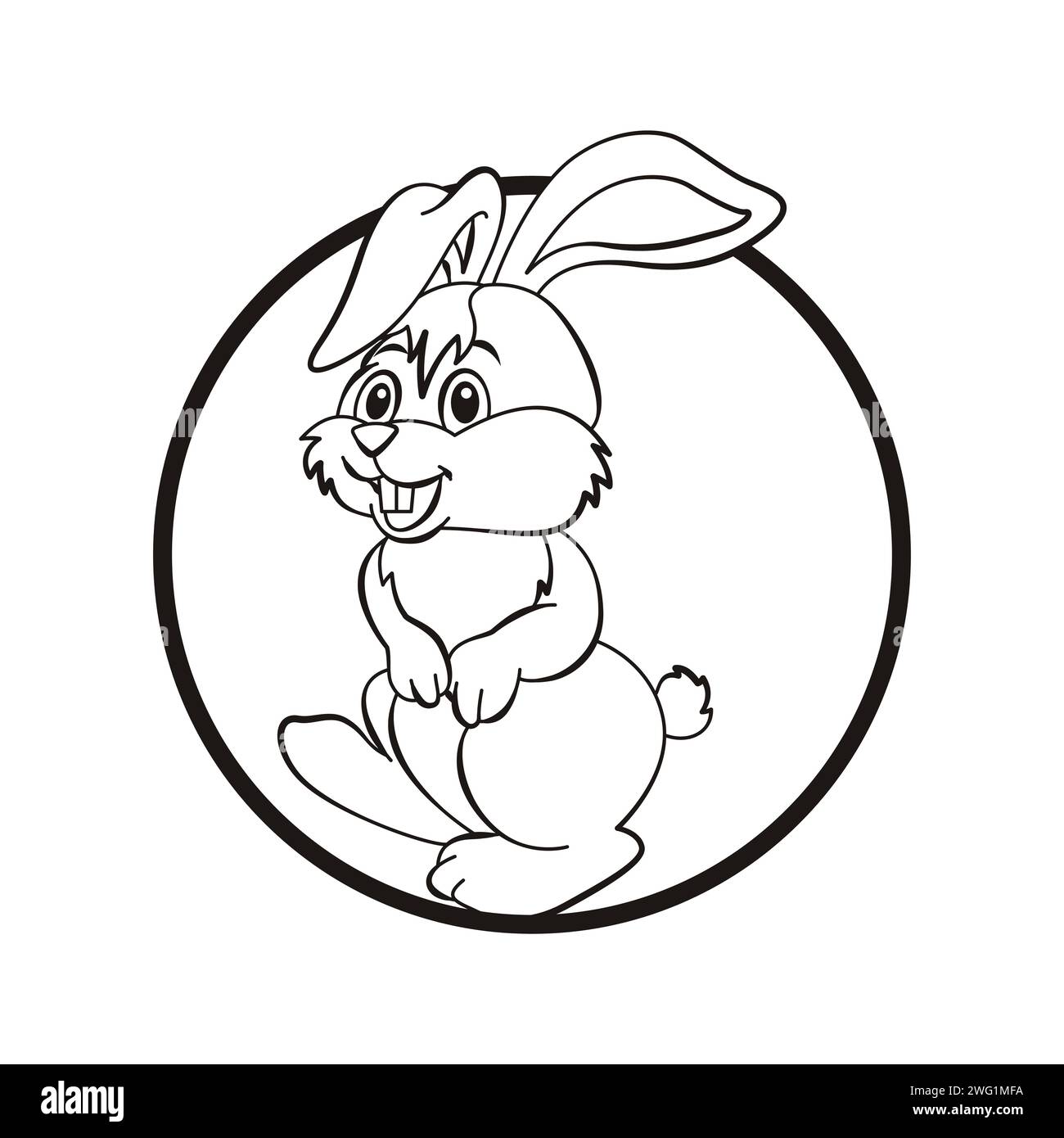 Rabbit vector logo concept illustration Stock Vector Image & Art - Alamy
