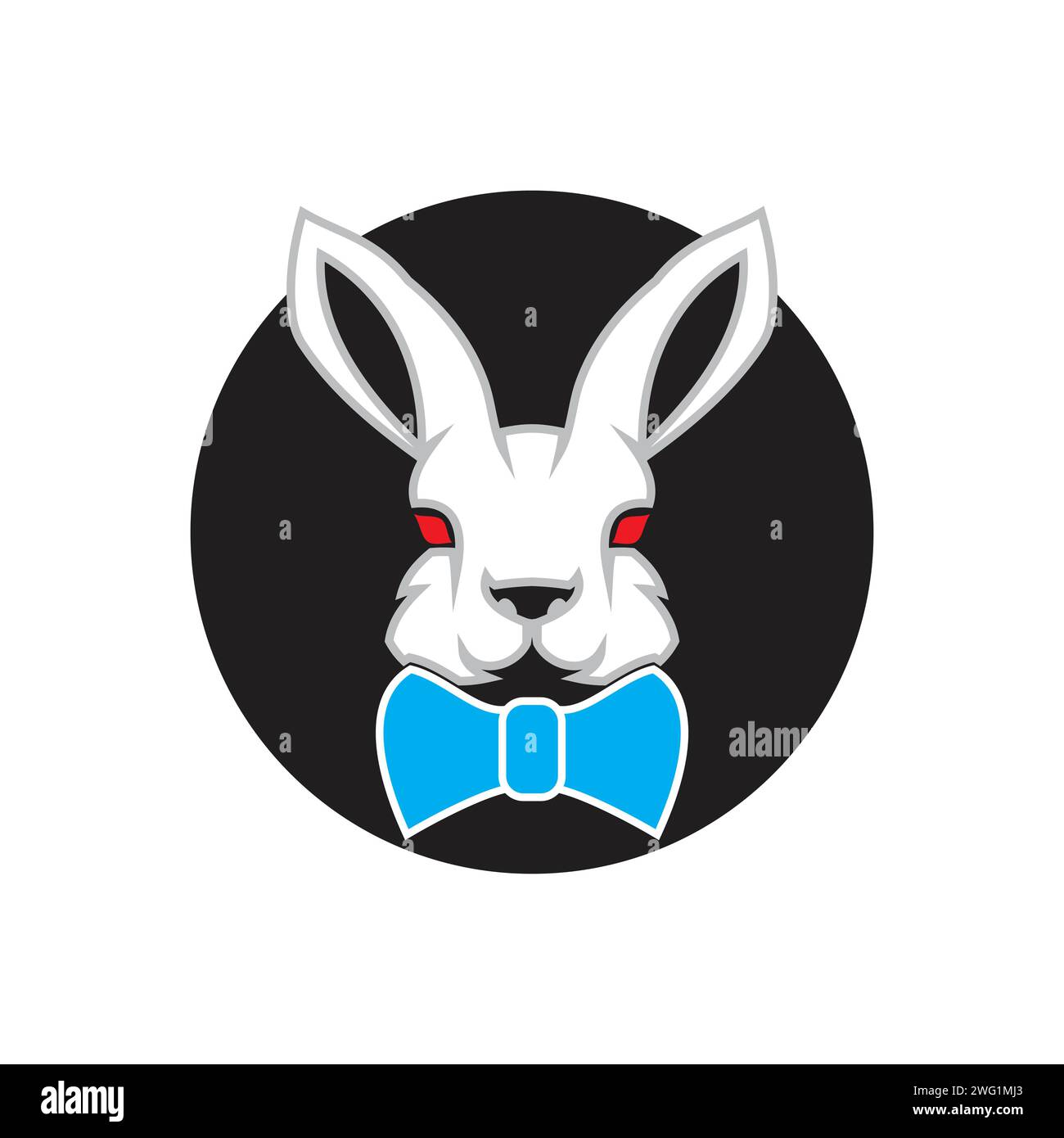 Rabbit vector logo concept illustration Stock Vector Image & Art - Alamy