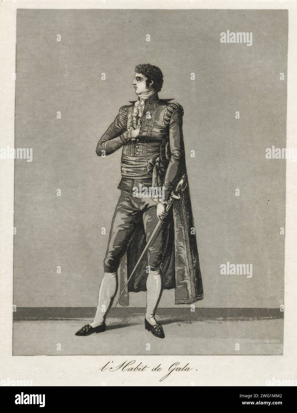 Gustaf III's national costume/Swedish costume, 1780s. "L'Habit de Gala ...