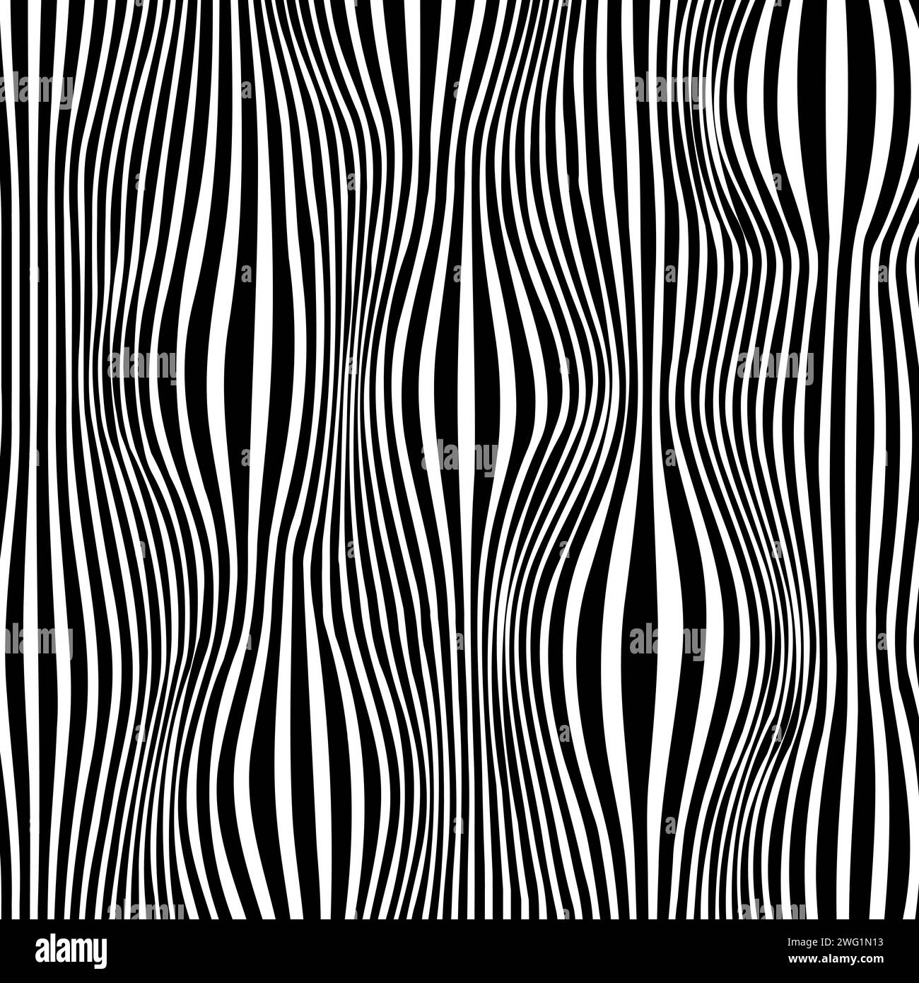 Abstract optical illusion striped pattern design in black and white ...
