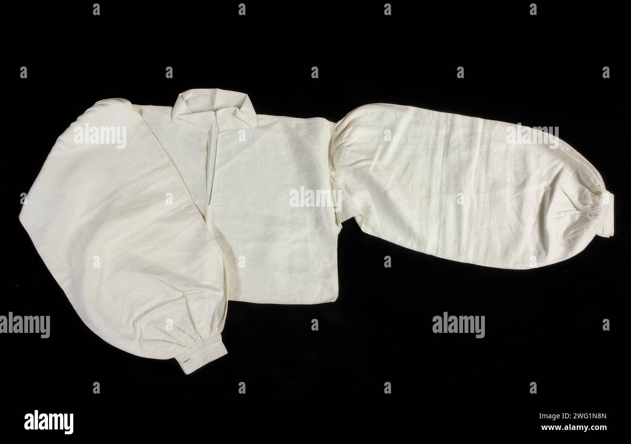 Top. Additional Info: Upper part of white linen fabric Stock Photo - Alamy