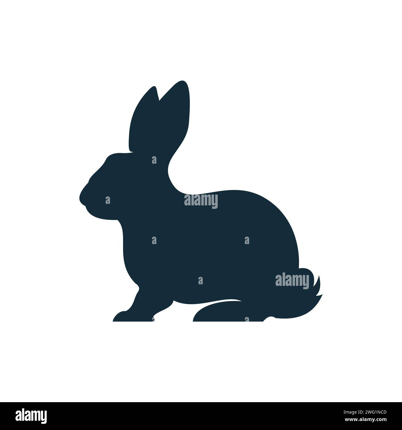 Rabbit vector logo concept illustration Stock Vector Image & Art - Alamy