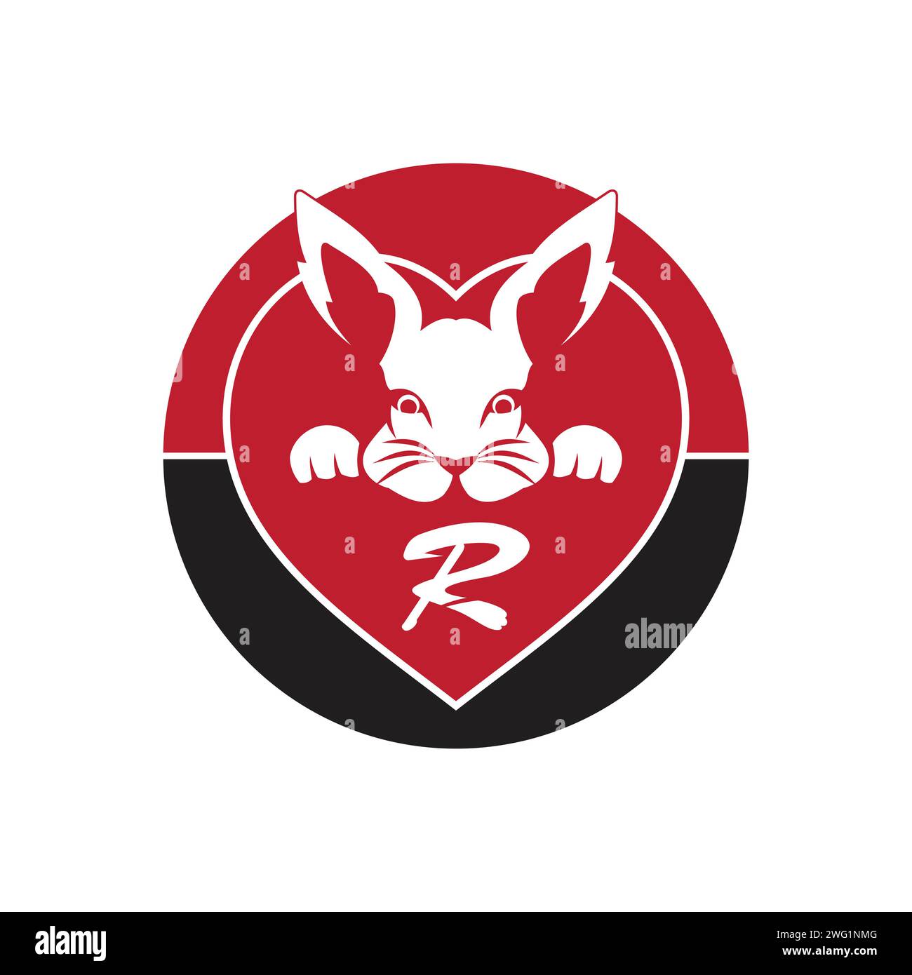 Rabbit vector logo concept illustration Stock Vector Image & Art - Alamy