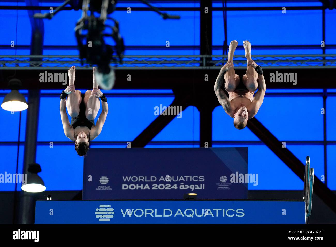 Elena Wassen and Timo Barthel, of Germany, compete in the mixed ...