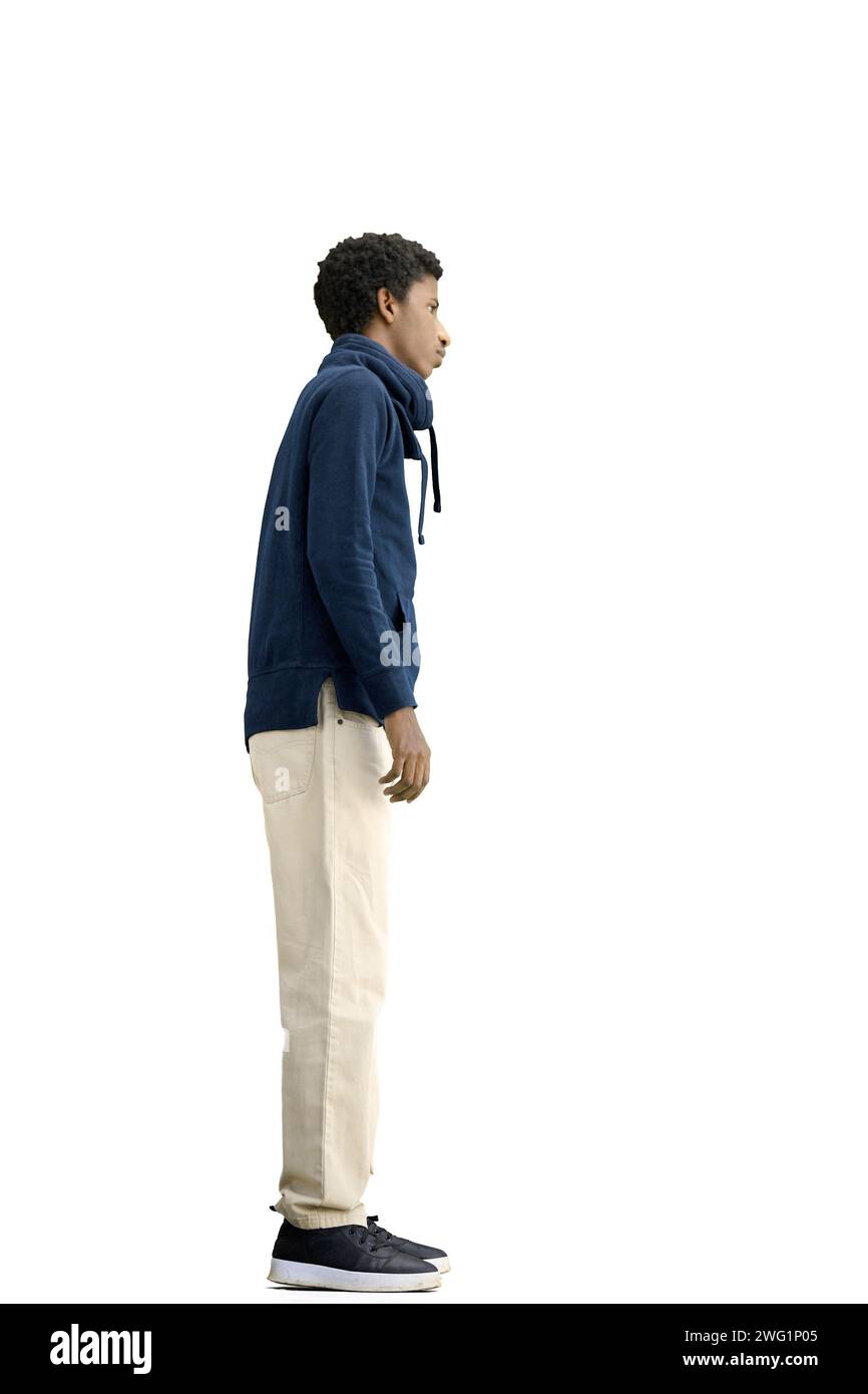 White man blue hoodie Cut Out Stock Images & Pictures - Alamy