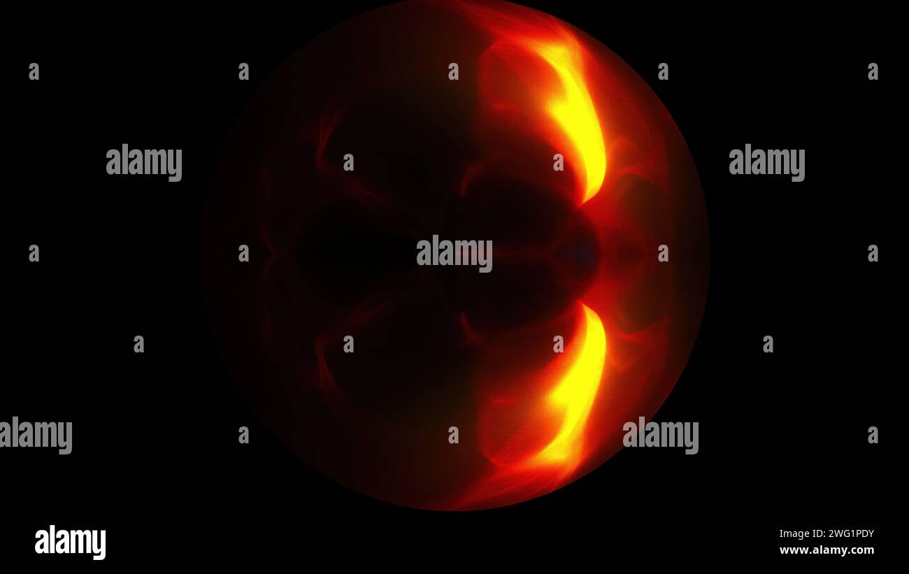 Magic golden orb. Computer generated 3d render Stock Photo - Alamy