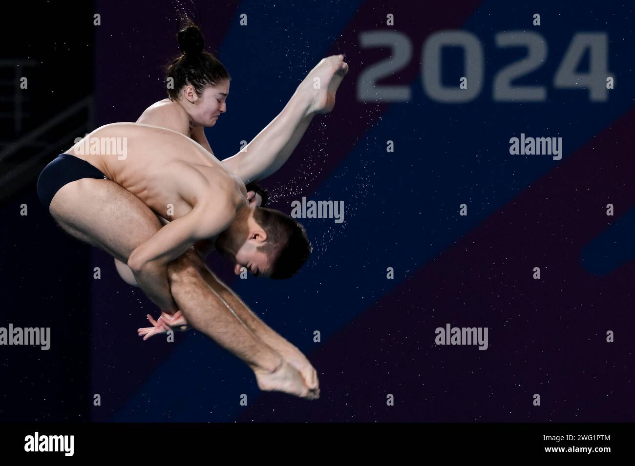 Doha, Qatar. 02nd Feb, 2024. Eduard Cristian Timbretti Gugiu and Irene ...