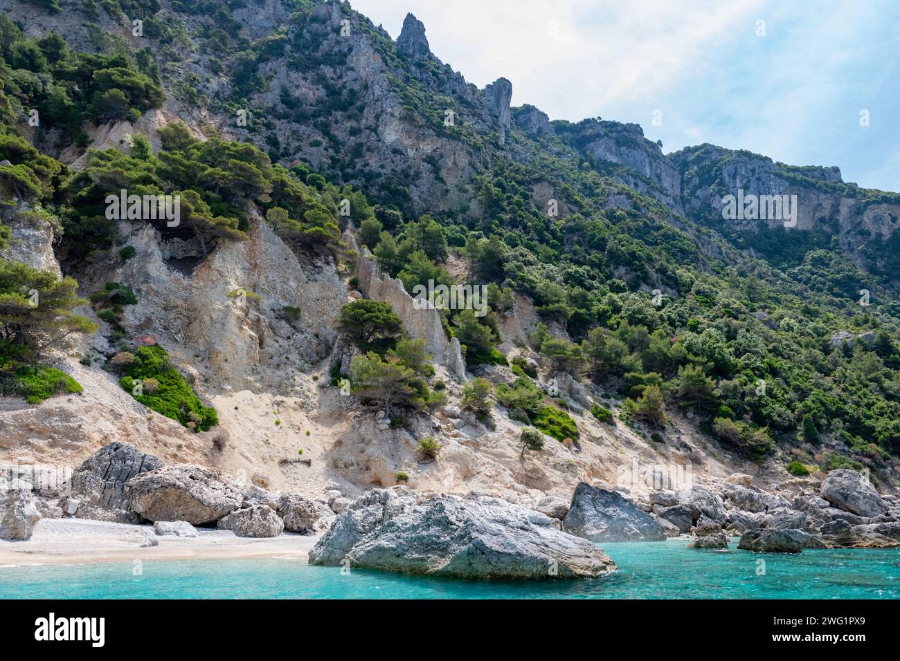 Cliffs on western side of corfu hi-res stock photography and images - Alamy