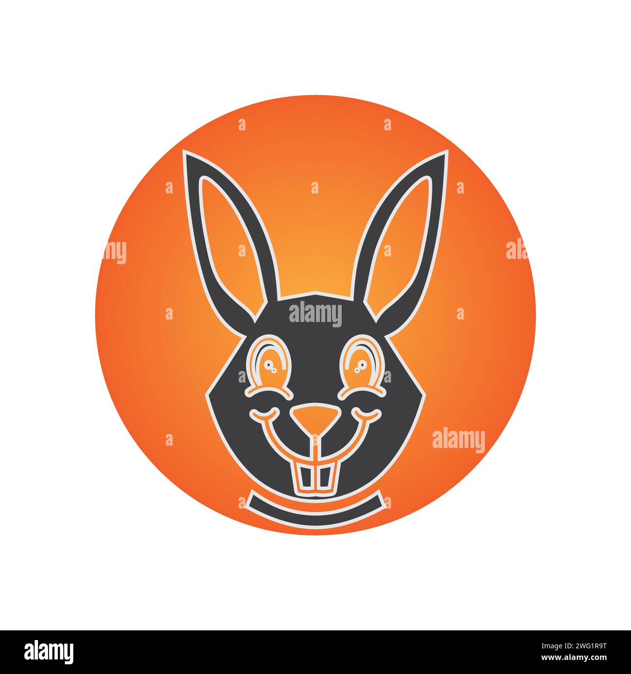 Rabbit vector logo concept illustration Stock Vector Image & Art - Alamy