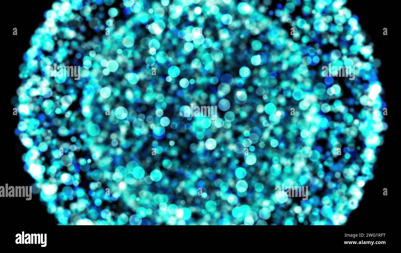 Abstract blue particles. Computer generated 3d render Stock Photo - Alamy