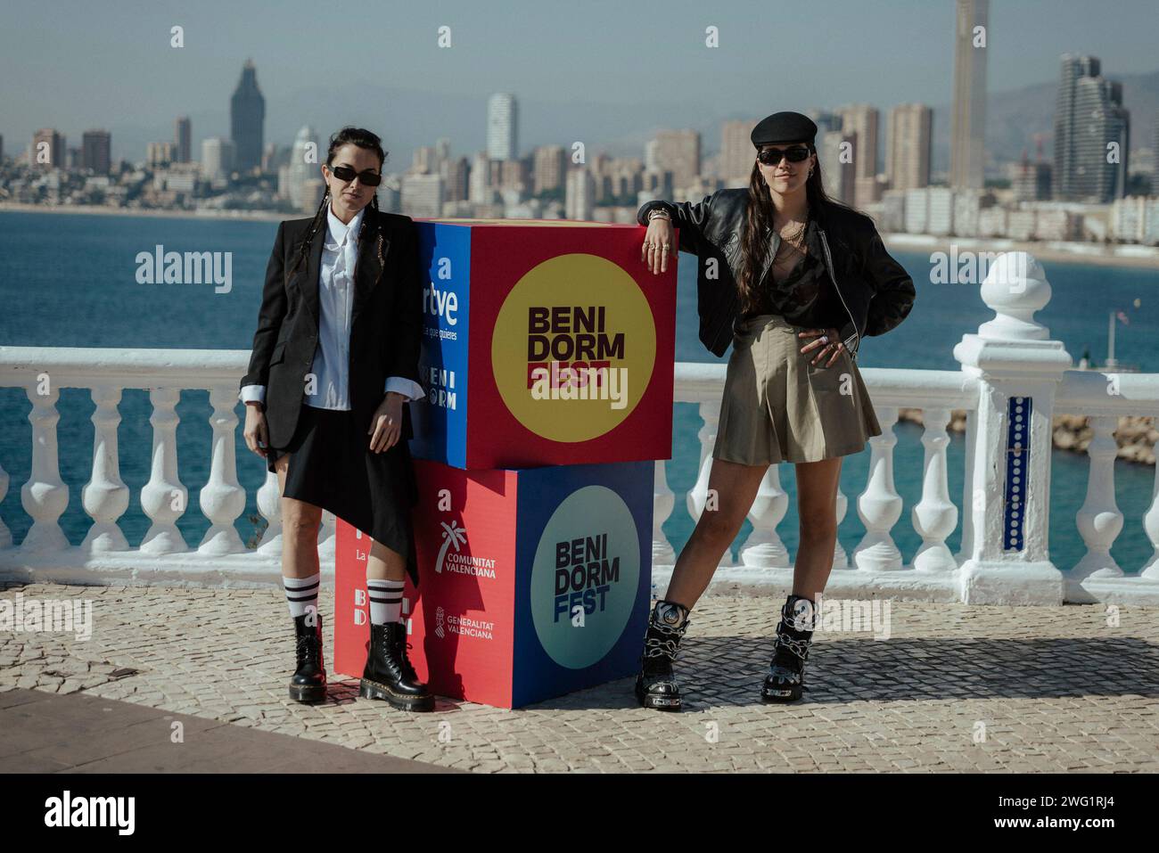 The group Marlena poses during a press conference of the non-finalists of Benidorm Fest 2024, at ...