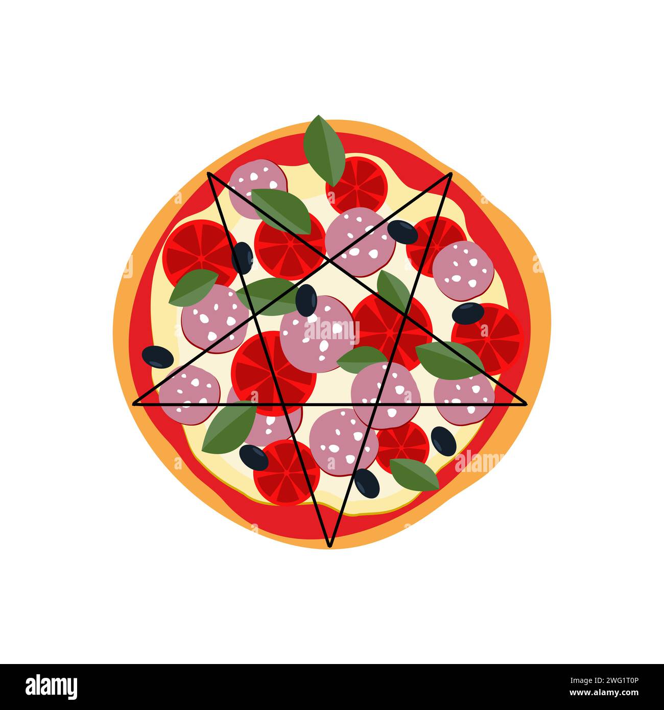 Mystic pizza Stock Vector Images - Alamy