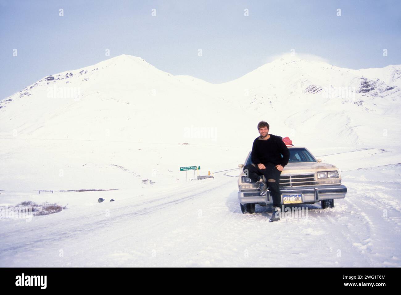 photographer Steven Kazlowski and his Buick Electra stationwagon on the ...