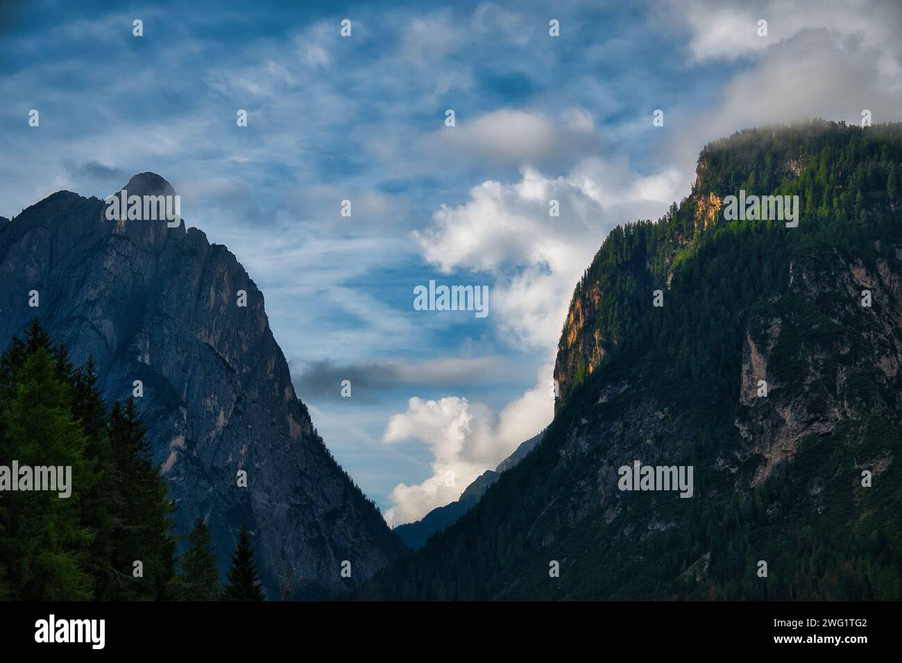 A breathtaking perspective of a towering mountain, observed from the ...