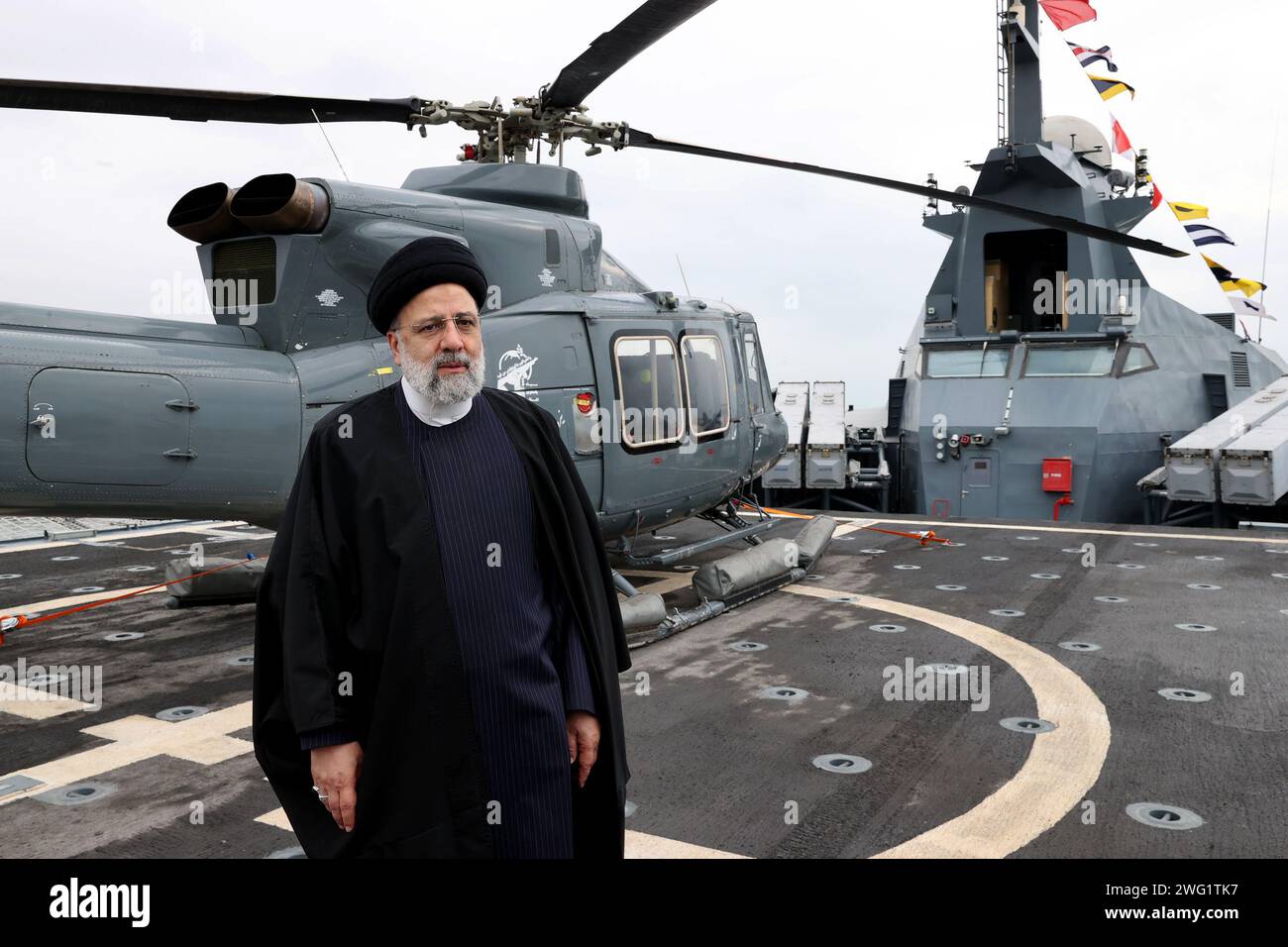 Bandar Abbas, Hormozgan, Iran. 2nd Feb, 2024. Iranian President EBRAHIM ...