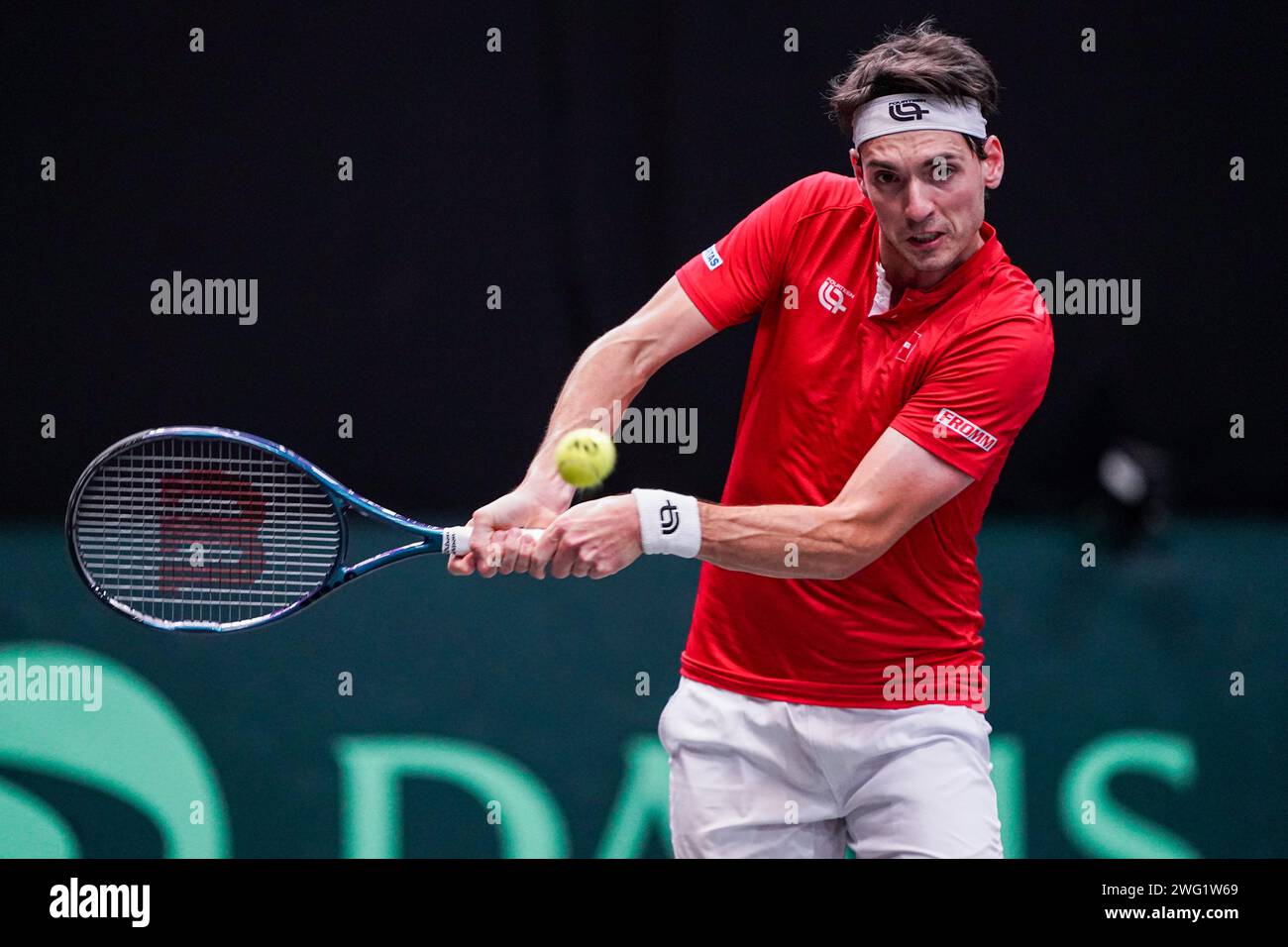 GRONINGEN, NETHERLANDS - FEBRUARY 2: Marc-Andrea Huesler of Switzerland ...