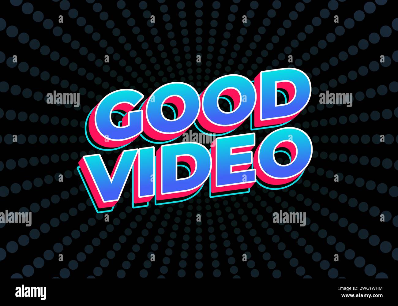 Good video. Text effect design in eye catching color with 3D look ...