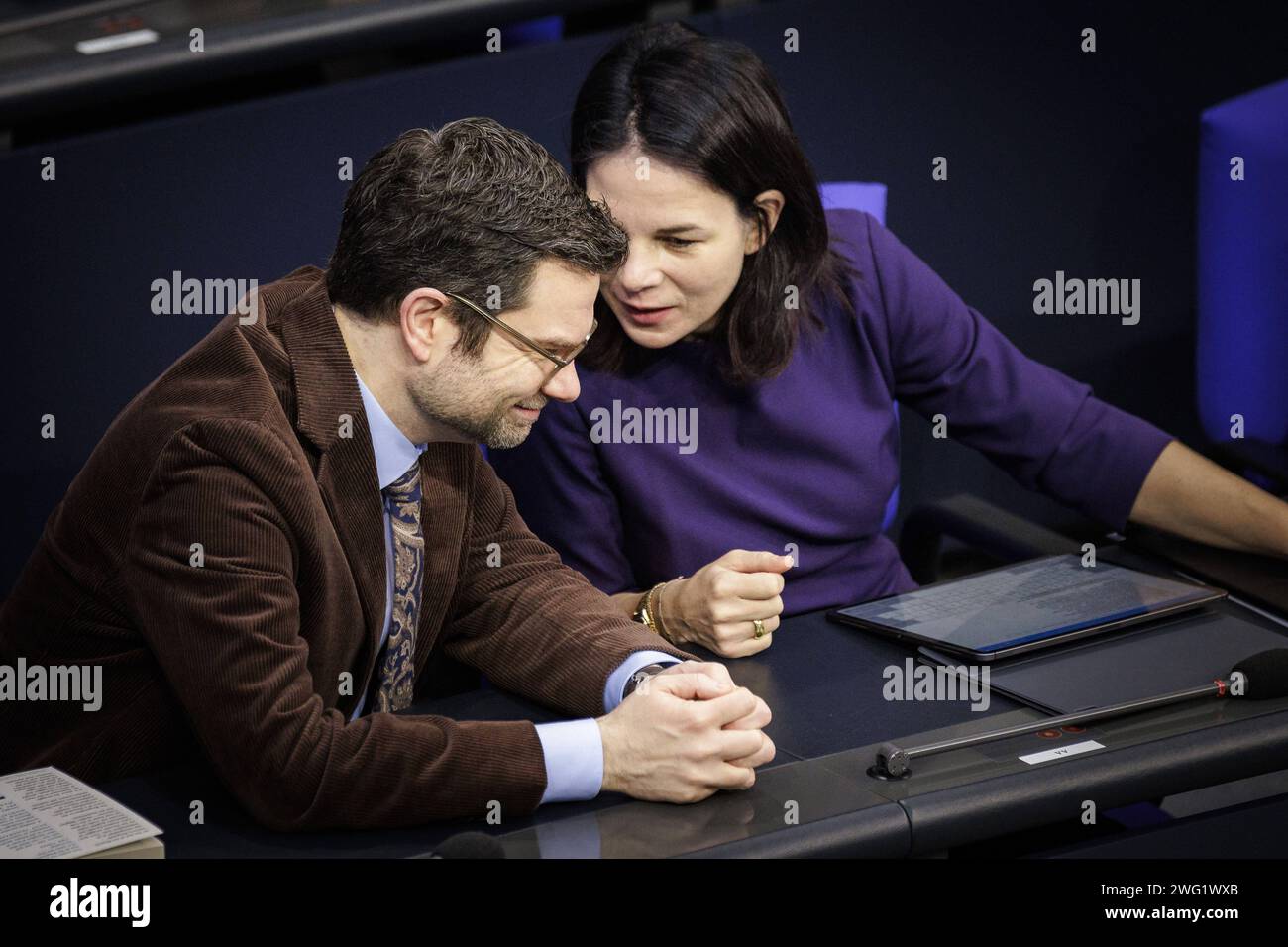 L-R Marco Buschmann, Bundesminister der Justiz, und Annalena Baerbock ...