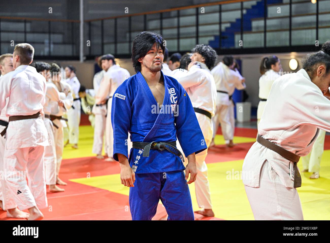 Paris, France. 01st Feb, 2024. Japanese Judo legend and double Olympic champion Shohei Ono on ...