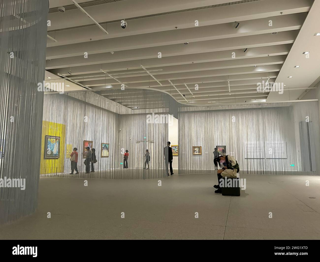 Shanghai, China, Inside Art Gallery Exhibit, City Center, Modern ...