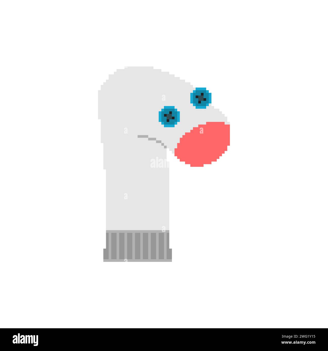 Sock doll pixel art. Socks puppet show 8 bit Stock Vector Image & Art ...