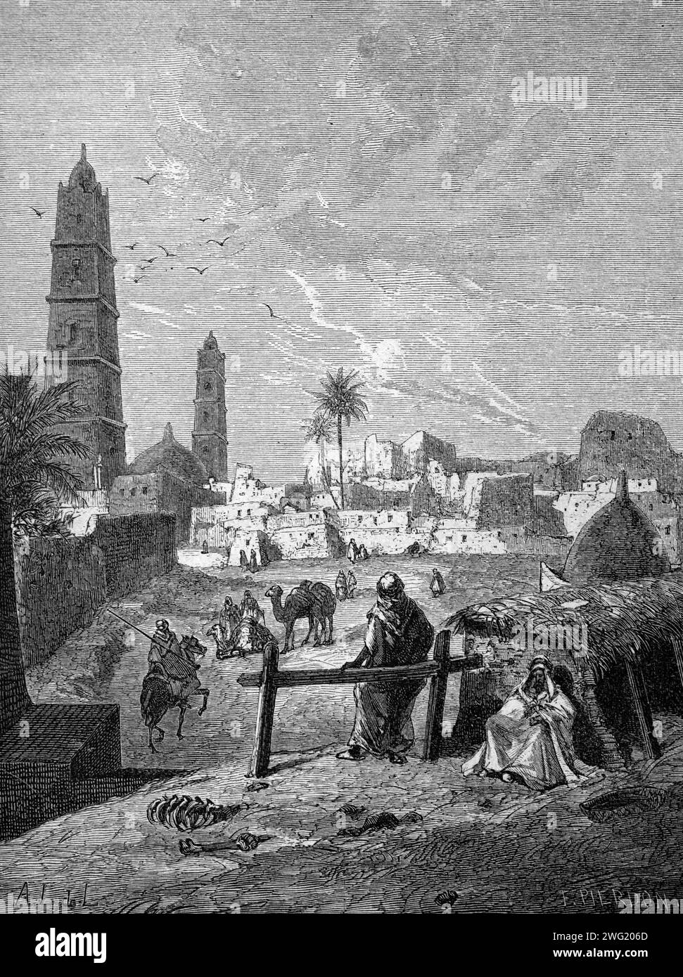 Town square in la Black and White Stock Photos & Images - Alamy