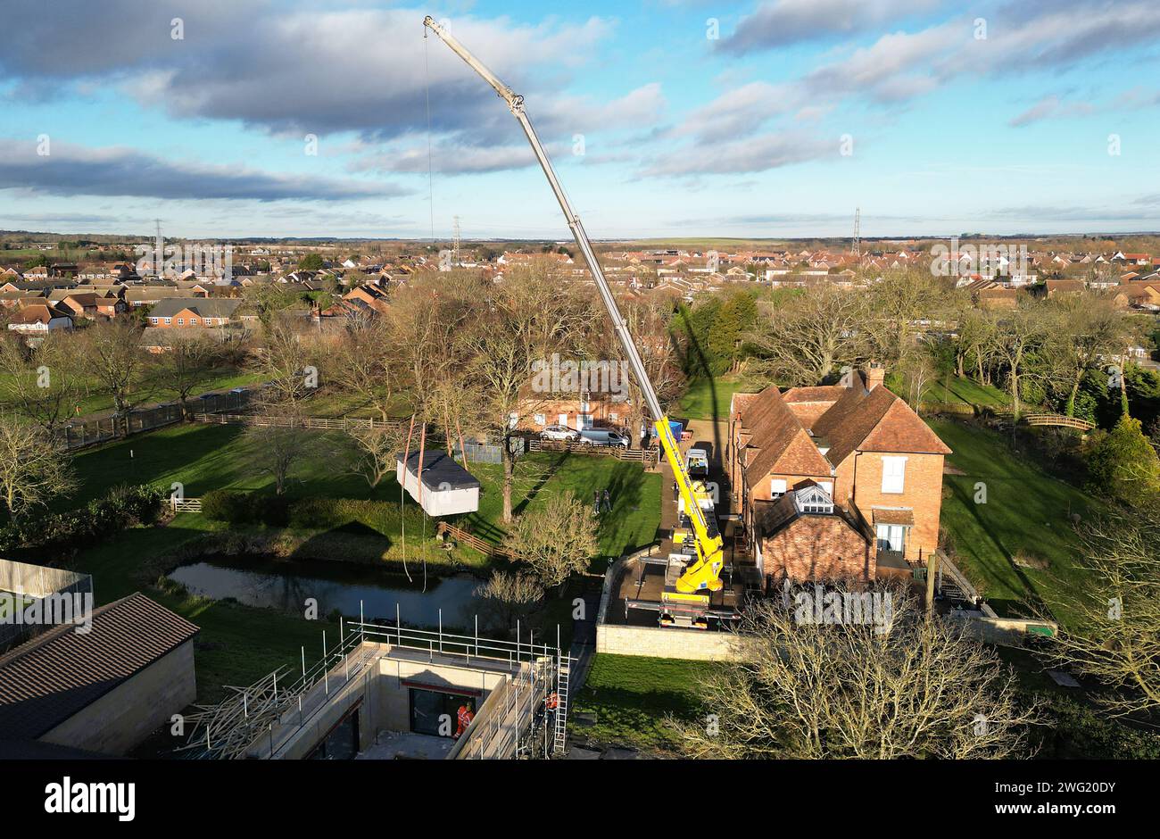 Work continues to demolish an unauthorised spa pool block at the home ...