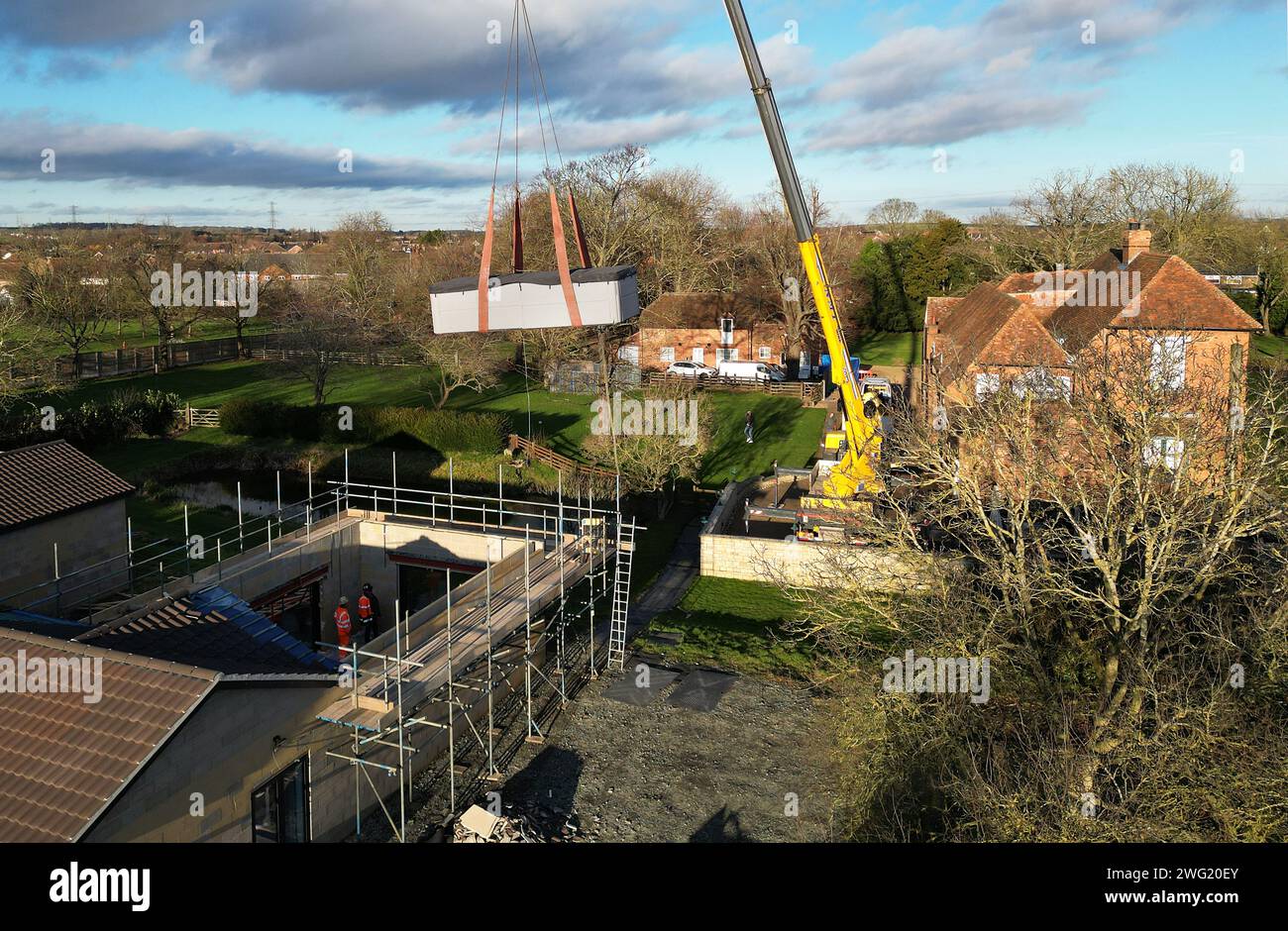 Work continues to demolish an unauthorised spa pool block at the home ...