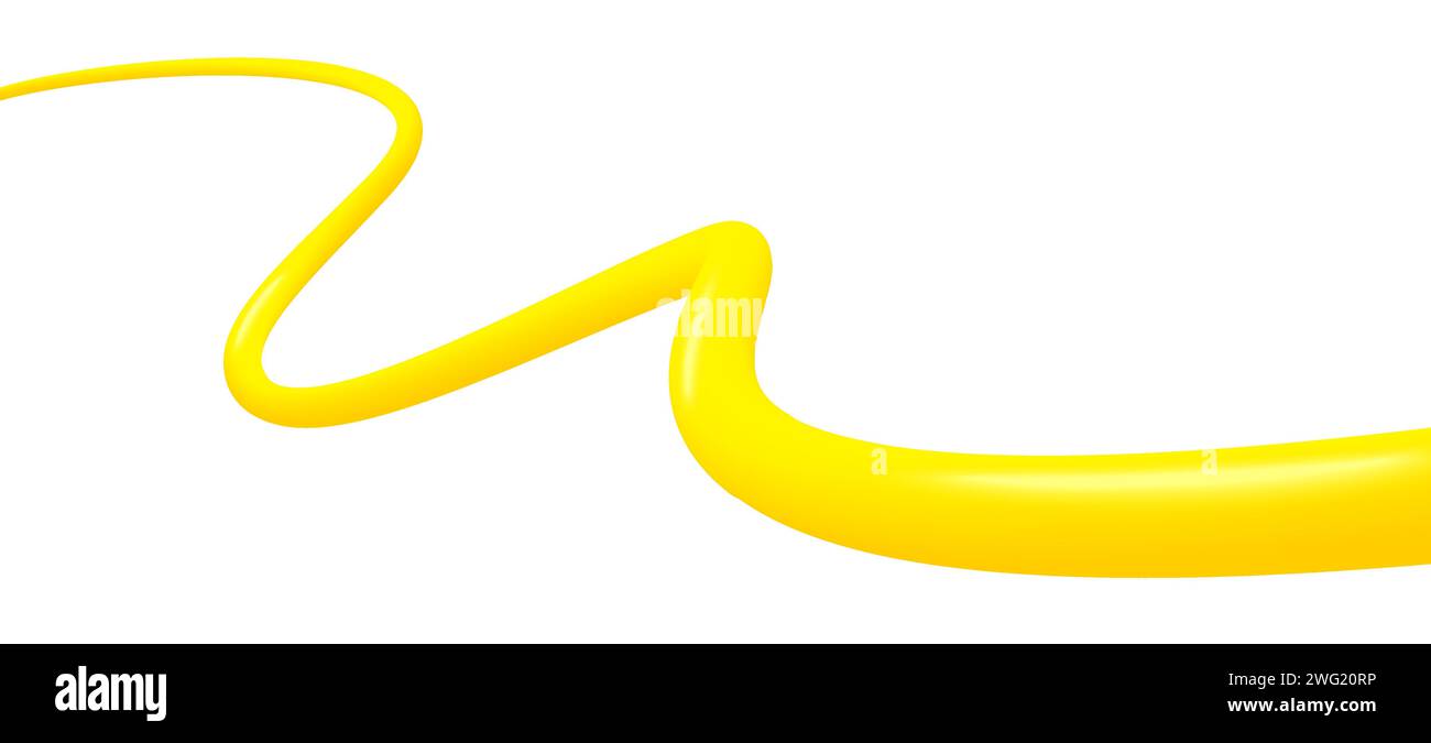 Abstract 3d curve line. Vibrant gradient liquid blended fluid. Blend ...