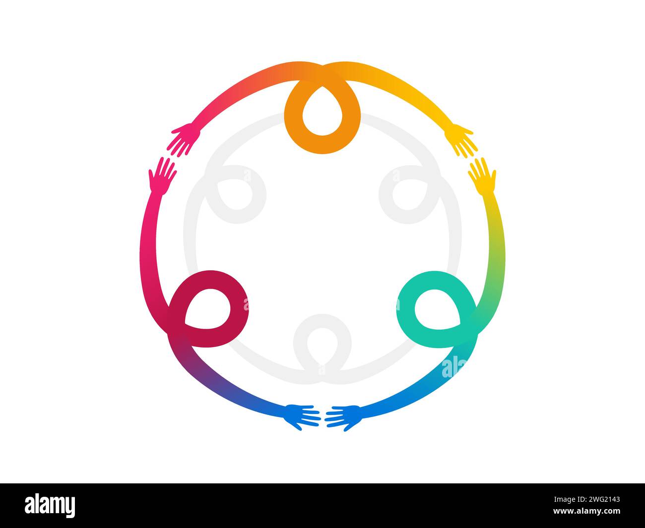 Inclusion and diversity culture equity logo. People hold hands with ... Inclusion and diversity culture equity logo. People hold hands with ...