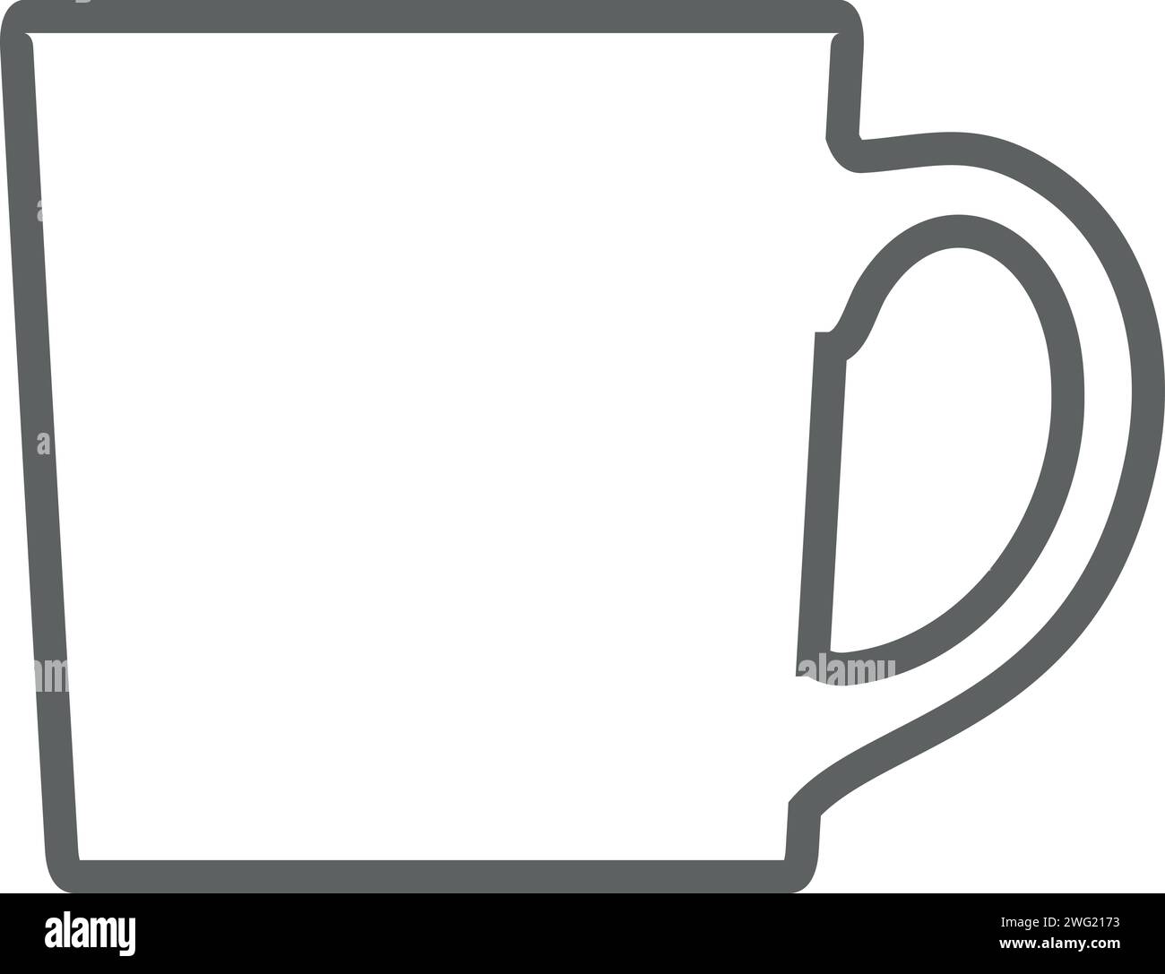 Tea Cup Outline Icon. Vector Stock Vector Image & Art - Alamy