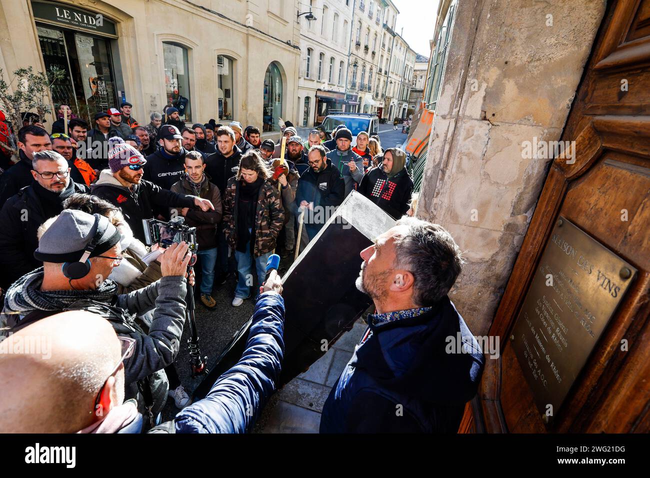 ©PHOTOPQR/LE DAUPHINE/Christophe AGOSTINIS ; Avignon ; 02/02/2024 ...