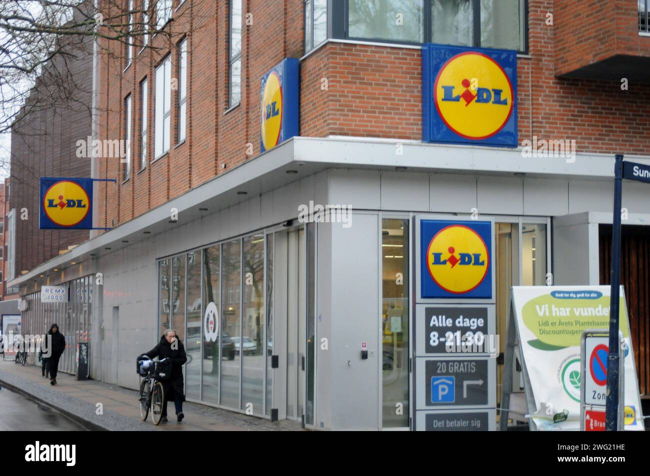Copenhagen, Denmark /02 February 2024/. German lidl grocery store in ...