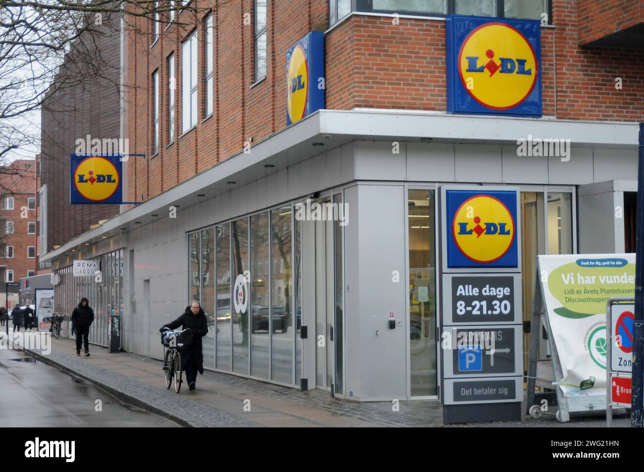 Copenhagen, Denmark /02 February 2024/. German lidl grocery store in ...