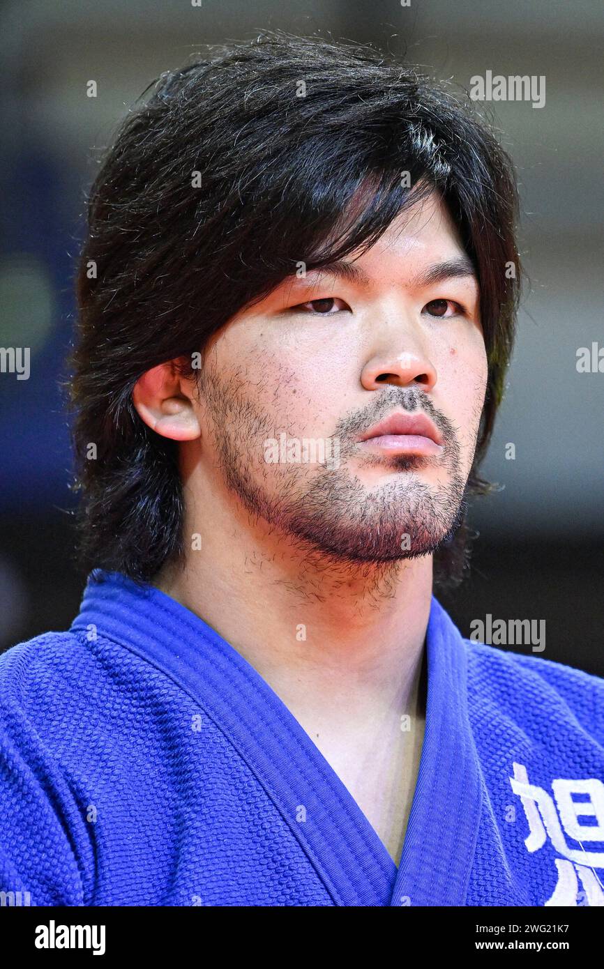Paris, France. 01st Feb, 2024. Japanese Judo legend and double Olympic champion Shohei Ono on ...