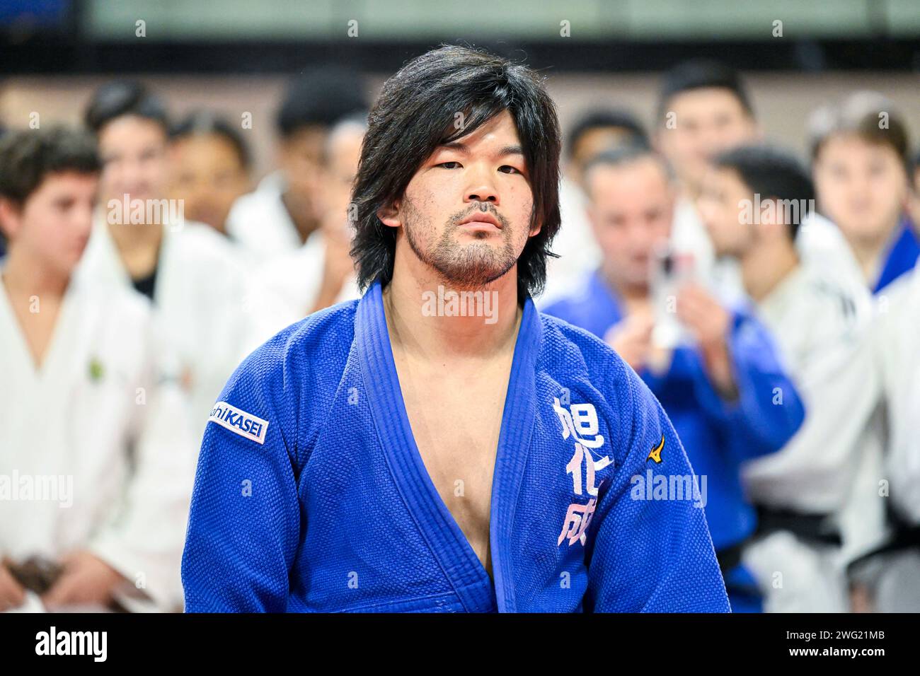 Paris, France. 01st Feb, 2024. Japanese Judo legend and double Olympic champion Shohei Ono on ...