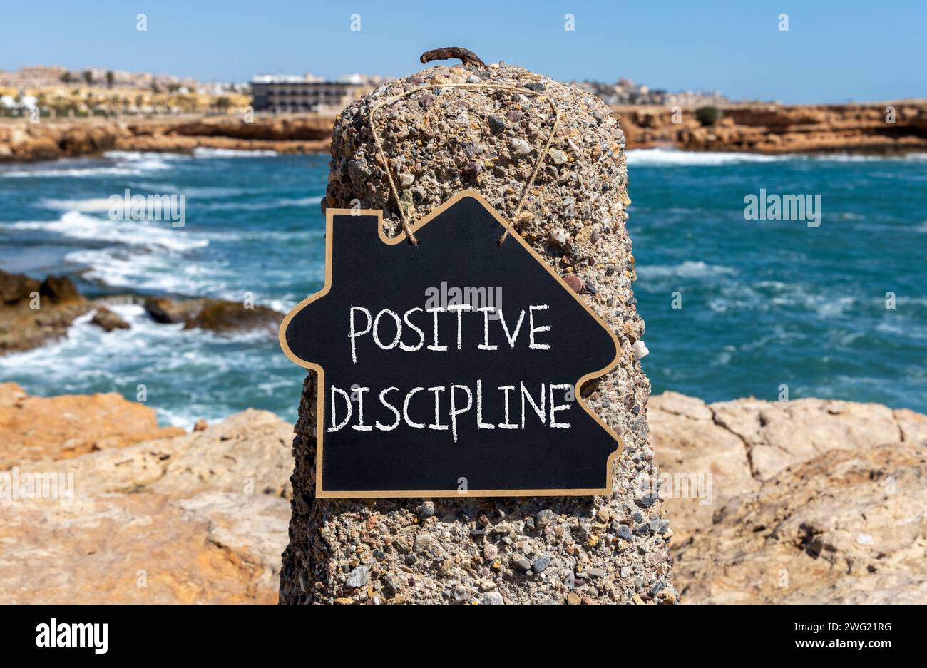 Positive discipline symbol. Concept words Positive discipline on ...
