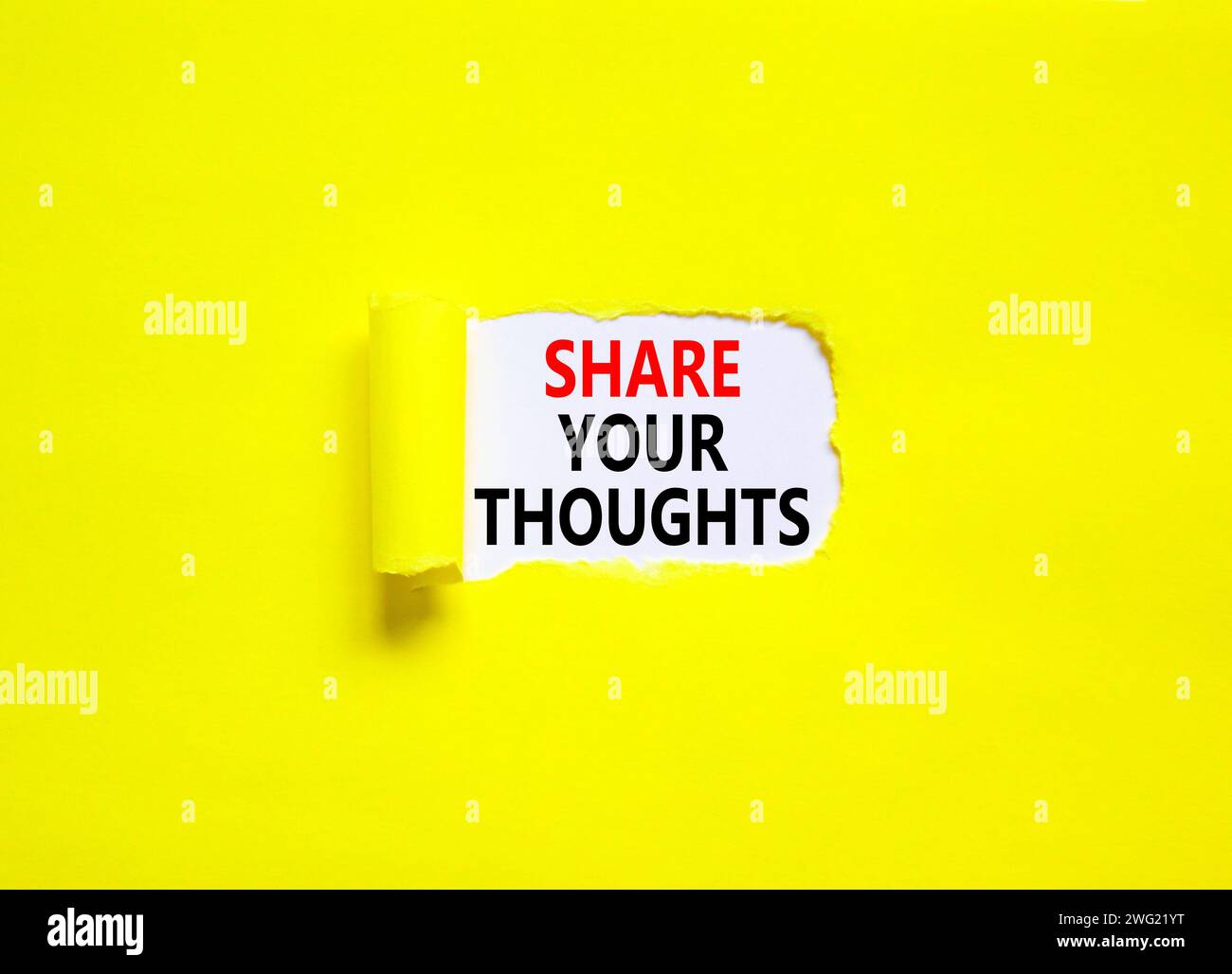 Share your thoughts symbol. Concept words Share your thoughts on ...
