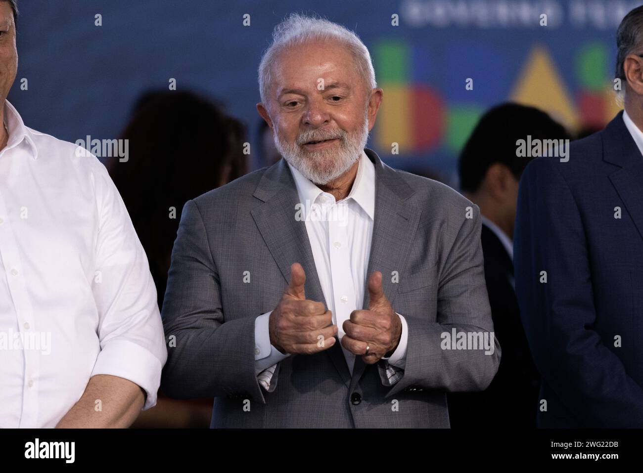 SP - SANTOS - 02/02/2024 - SAO PAULO, LULA, ANNOUNCEMENT OF THE SANTOS ...