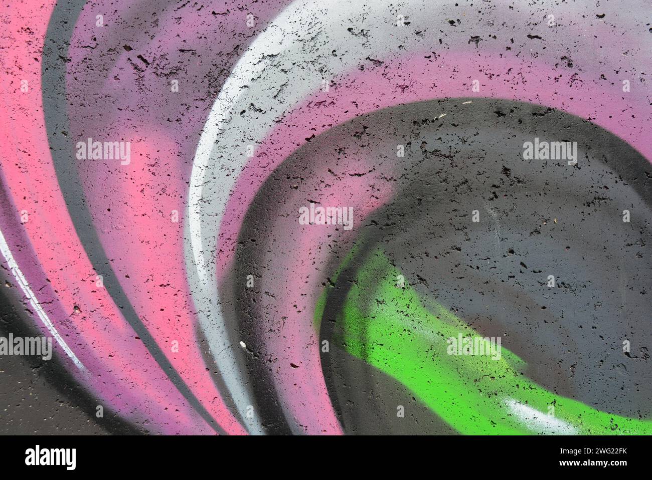 The image is made of paint from colored spray cans. Color chaotic ...