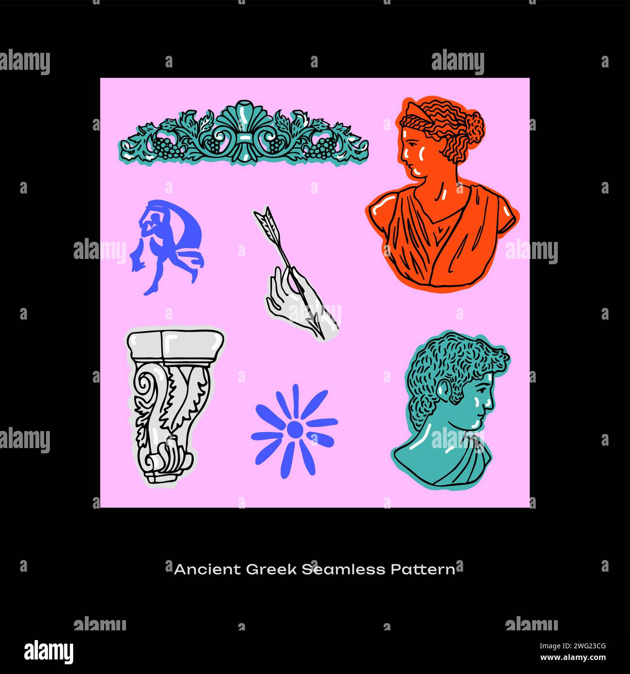 Ancient Greek Hand drawn Seamless Pattern Stock Vector Image & Art - Alamy Ancient Greek Hand drawn Seamless Pattern Stock Vector Image & Art - Alamy