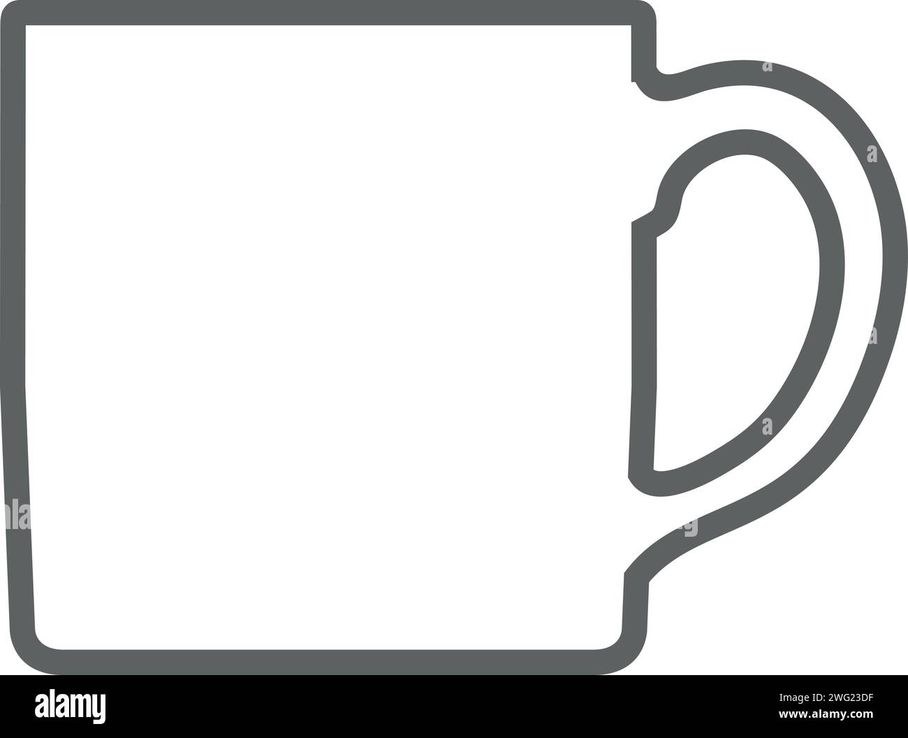 Tea Cup Outline Icon. Vector Stock Vector Image & Art - Alamy