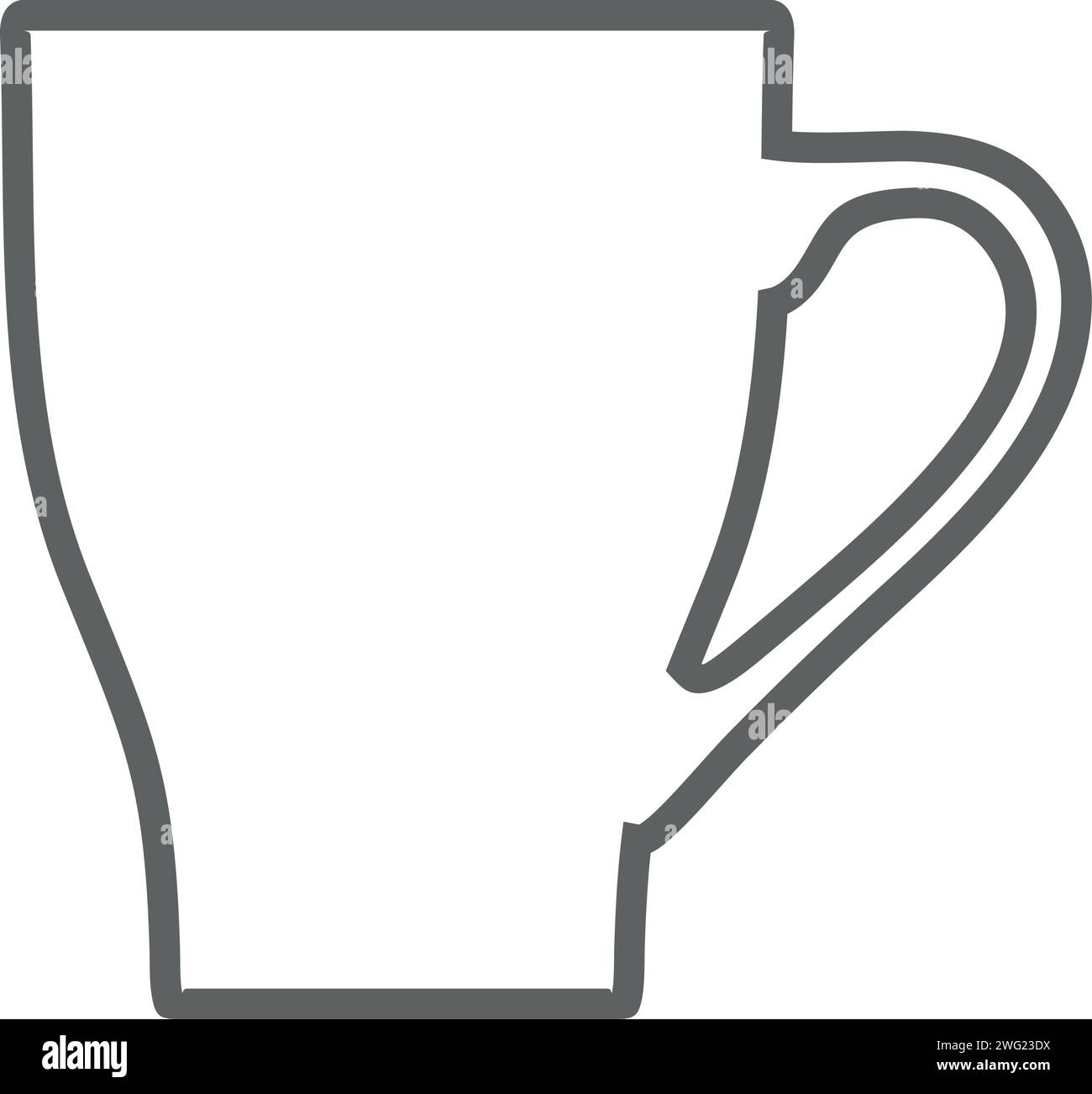 Tea Cup Outline Icon. Vector Stock Vector Image & Art - Alamy