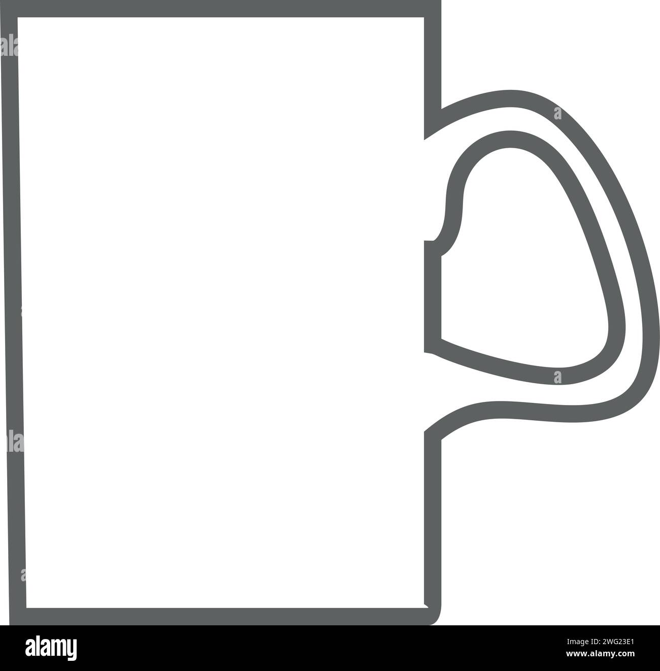 Tea Cup Outline Icon. Vector Stock Vector Image & Art - Alamy