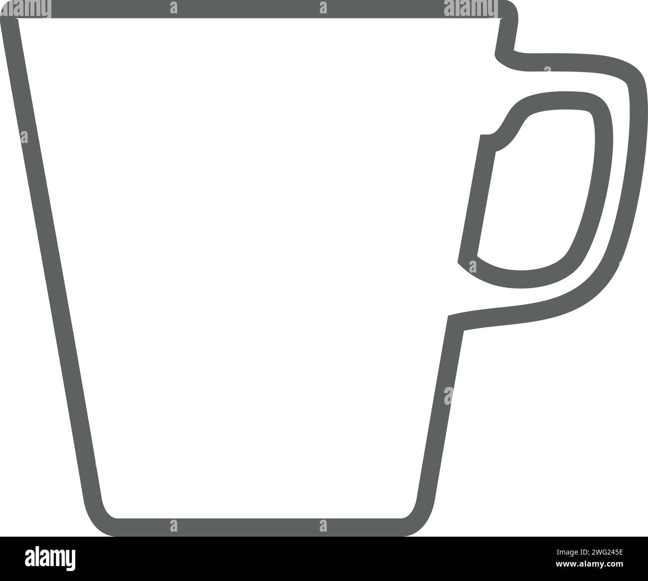 Tea Cup Outline Icon. Vector Stock Vector Image & Art - Alamy