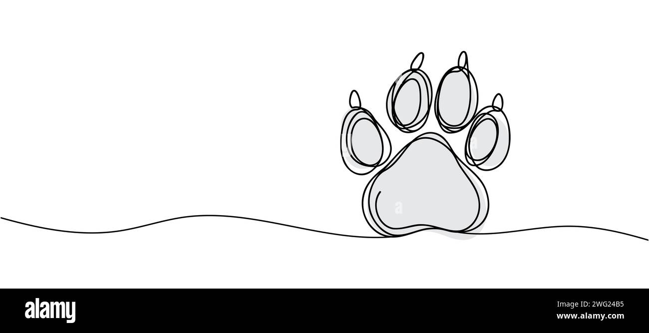 Pad of paw Stock Vector Images - Alamy