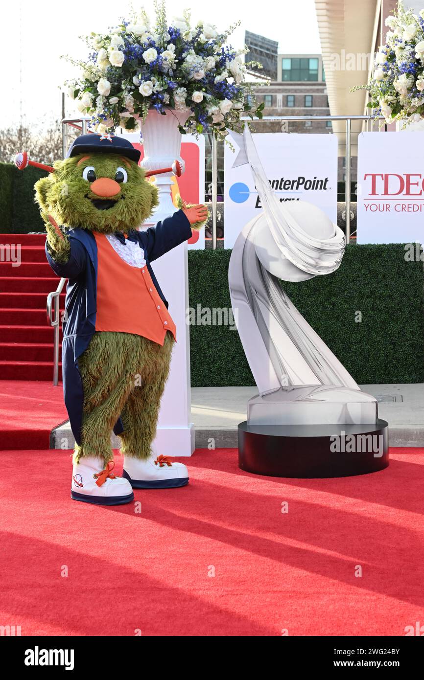 Houston Astros mascot, Orbit during the 2024 Houston Sports Awards on ...