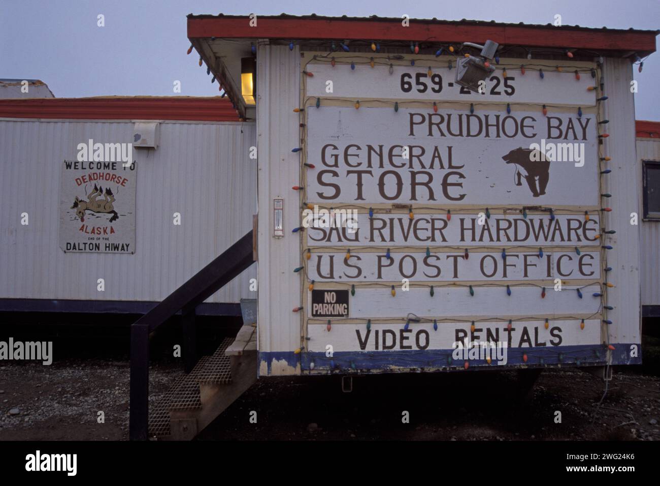 Prudhoe Bay general store in Deadhorse, Prudhoe Bay, an oil industry ...