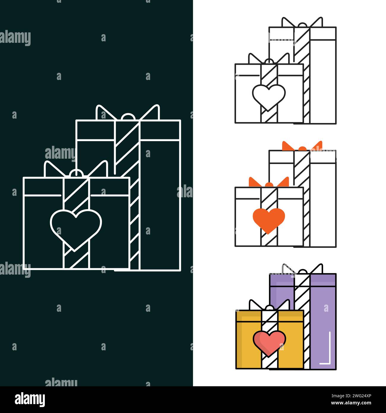 Gift box special occasion Stock Vector Images - Alamy